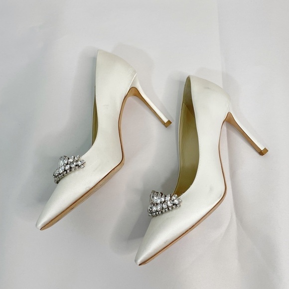 Jimmy Choo | Shoes | Jimmy Choo Romy Tiara Satin Crystal Pump Heel ...
